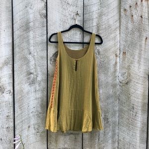 THML | Tops | Thml Aztec Print Tank Top W Flounce Bottom | Poshmark